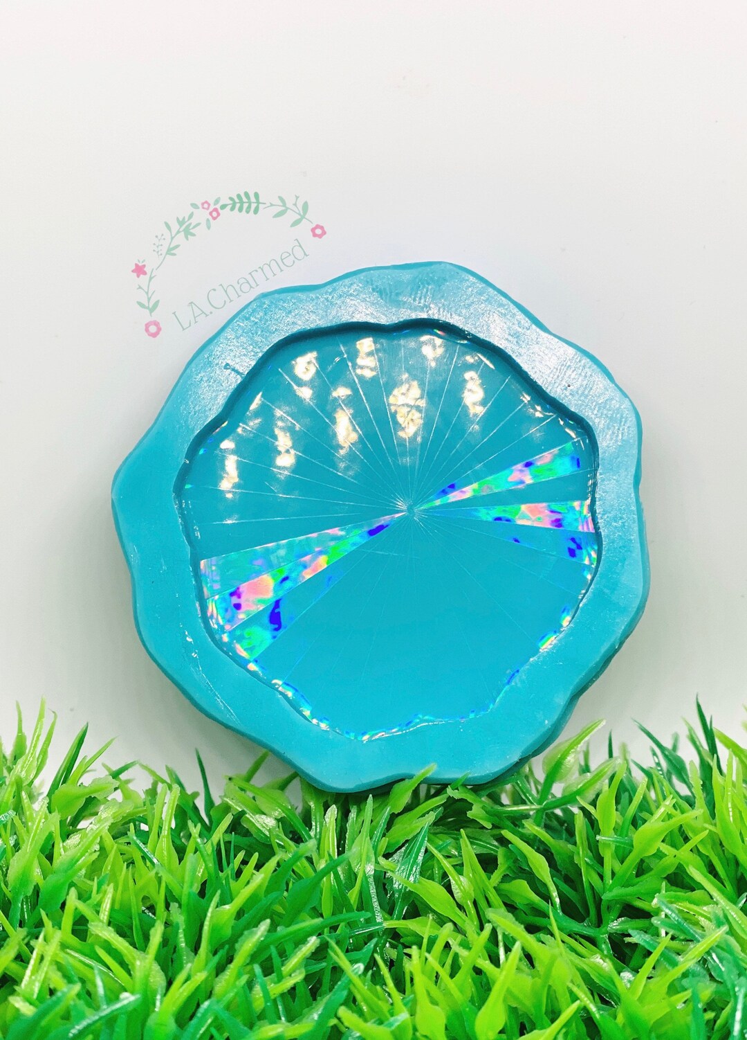 Geode HOLO Phone Grip Silicone Mold - Etsy