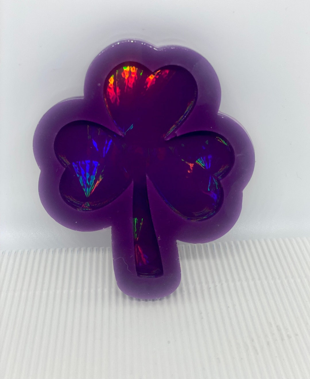 HOLOGRAPHIC Four Leaf Clover Silicone Mold - Etsy
