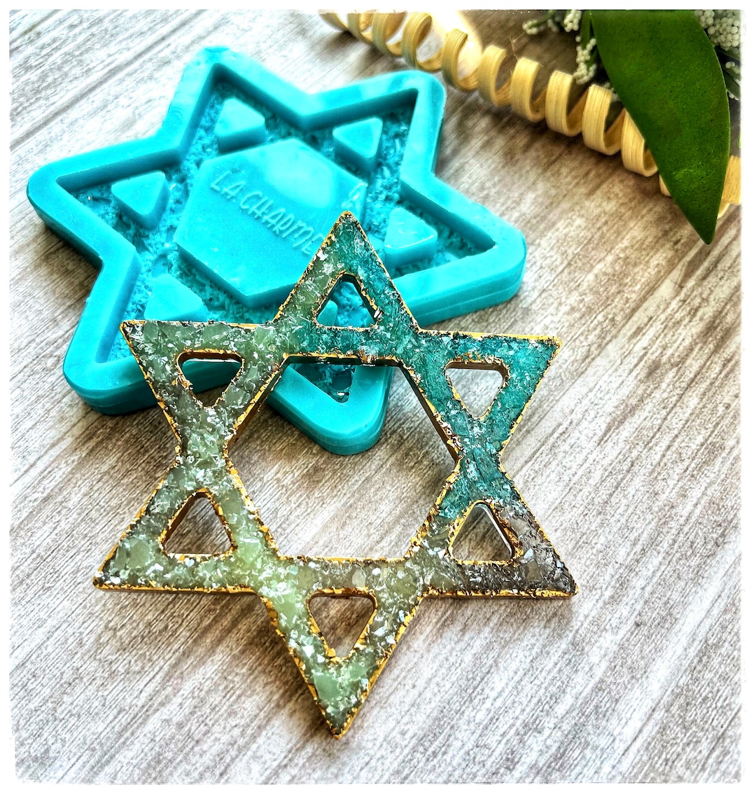 4” Druzy Star of David Silicone Mold - Etsy