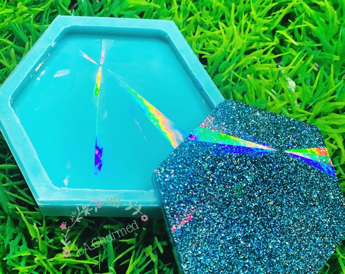 HOLO Hexagon Phone Grip Silicone Mold - Etsy