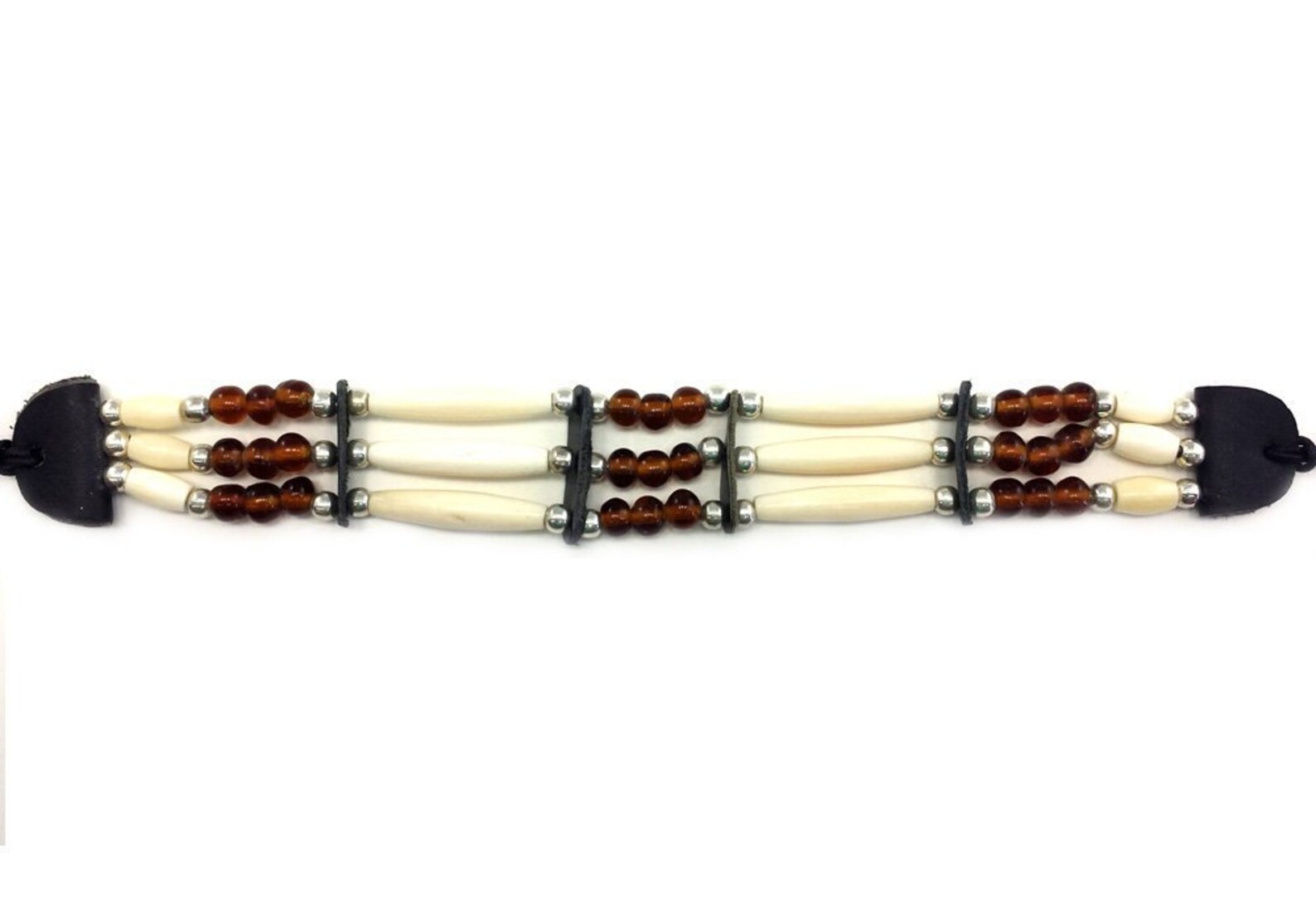 Handmade Traditional 3 Row Buffalo Bone Hairpipe Beads Tribal - Etsy