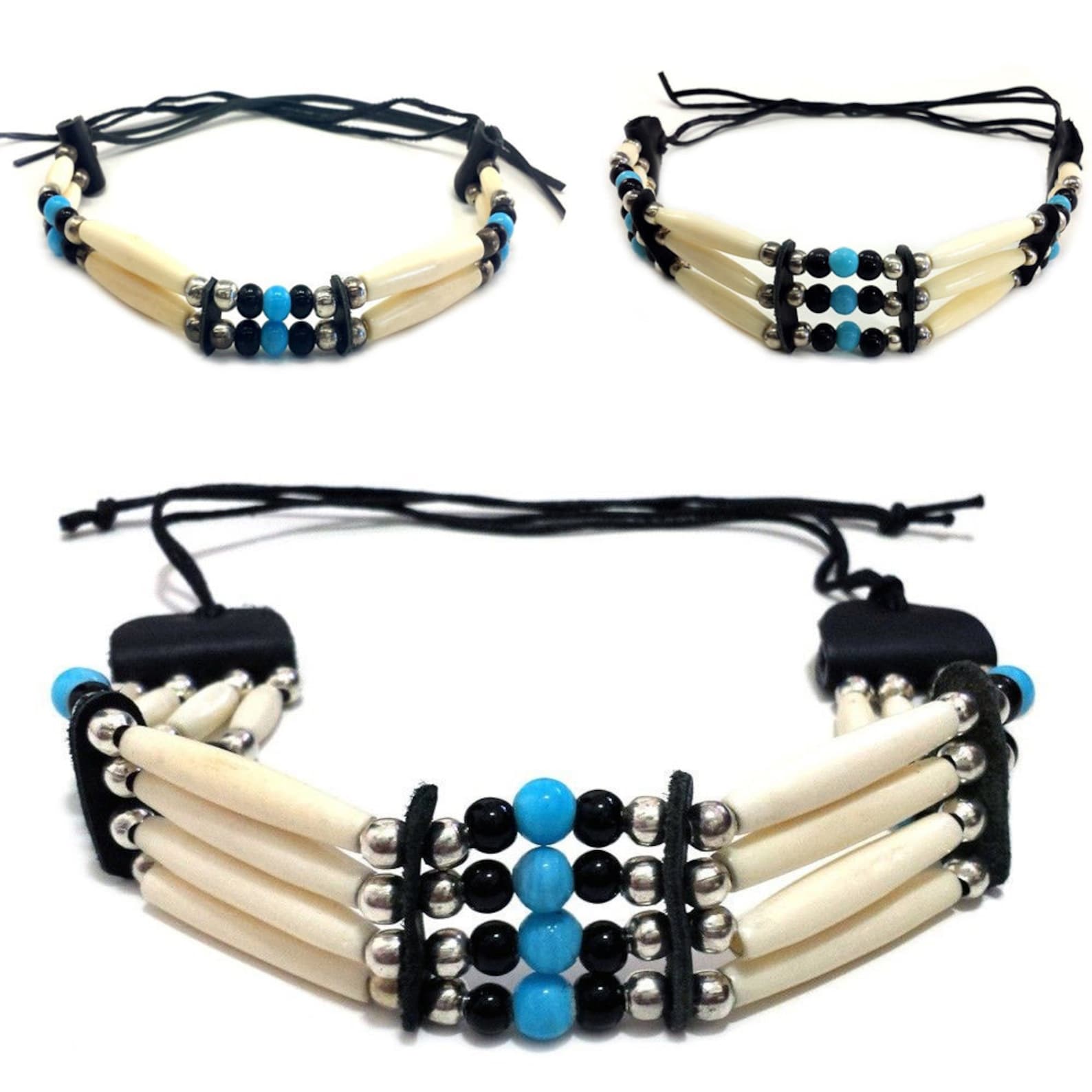 Handmade Traditional Buffalo Bone Hairpipe Beads Tribal Choker - Etsy