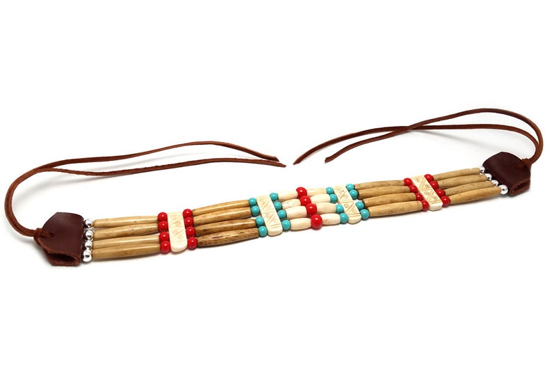 Handmade Traditional 4 Row Antiqued Buffalo Bone Hairpipe - Etsy