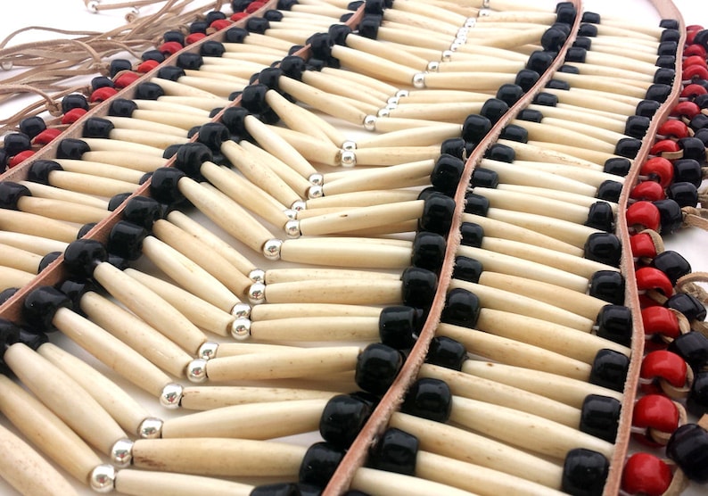 Handmade Large Traditional Buffalo Bone Hairpipe Beads Tribal - Etsy