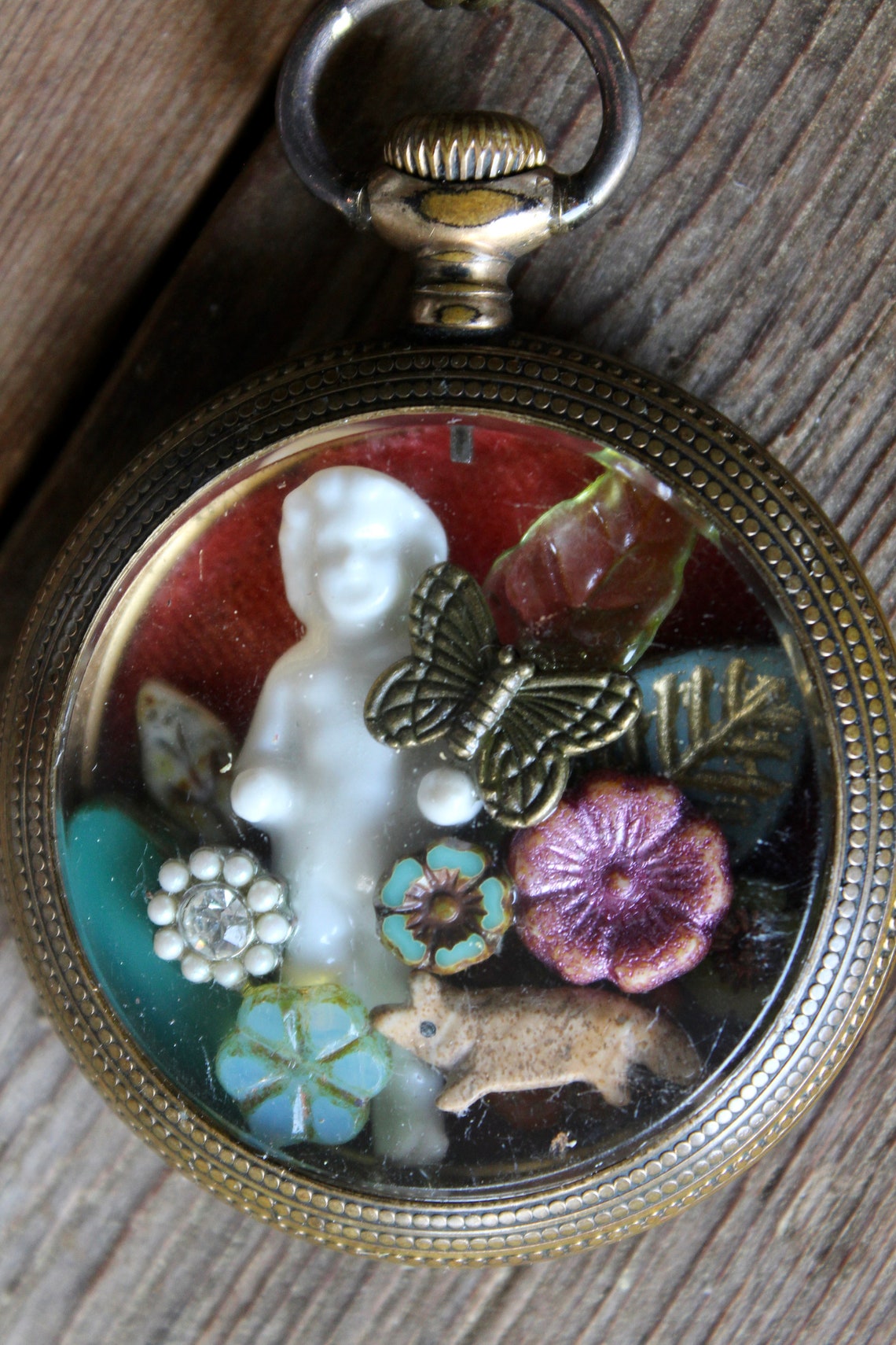 Repurposed Pocket Watch Diorama - Etsy