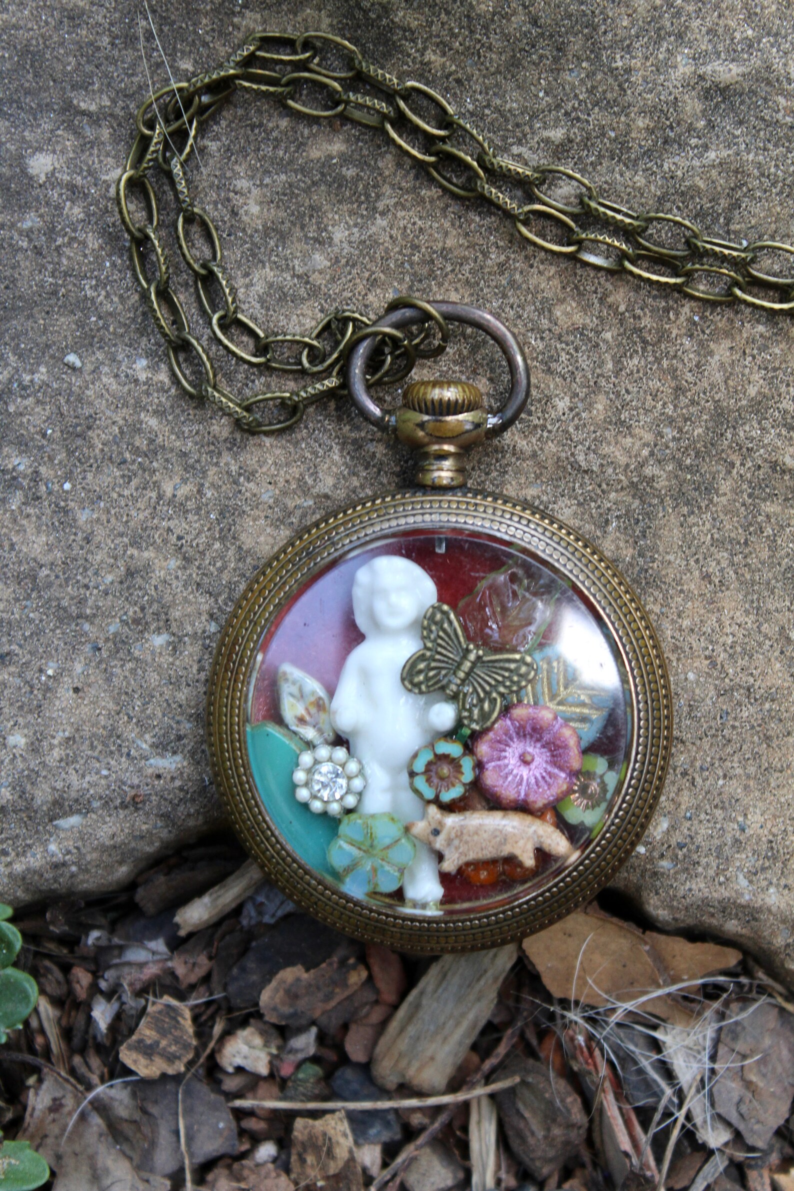 Repurposed Pocket Watch Diorama - Etsy
