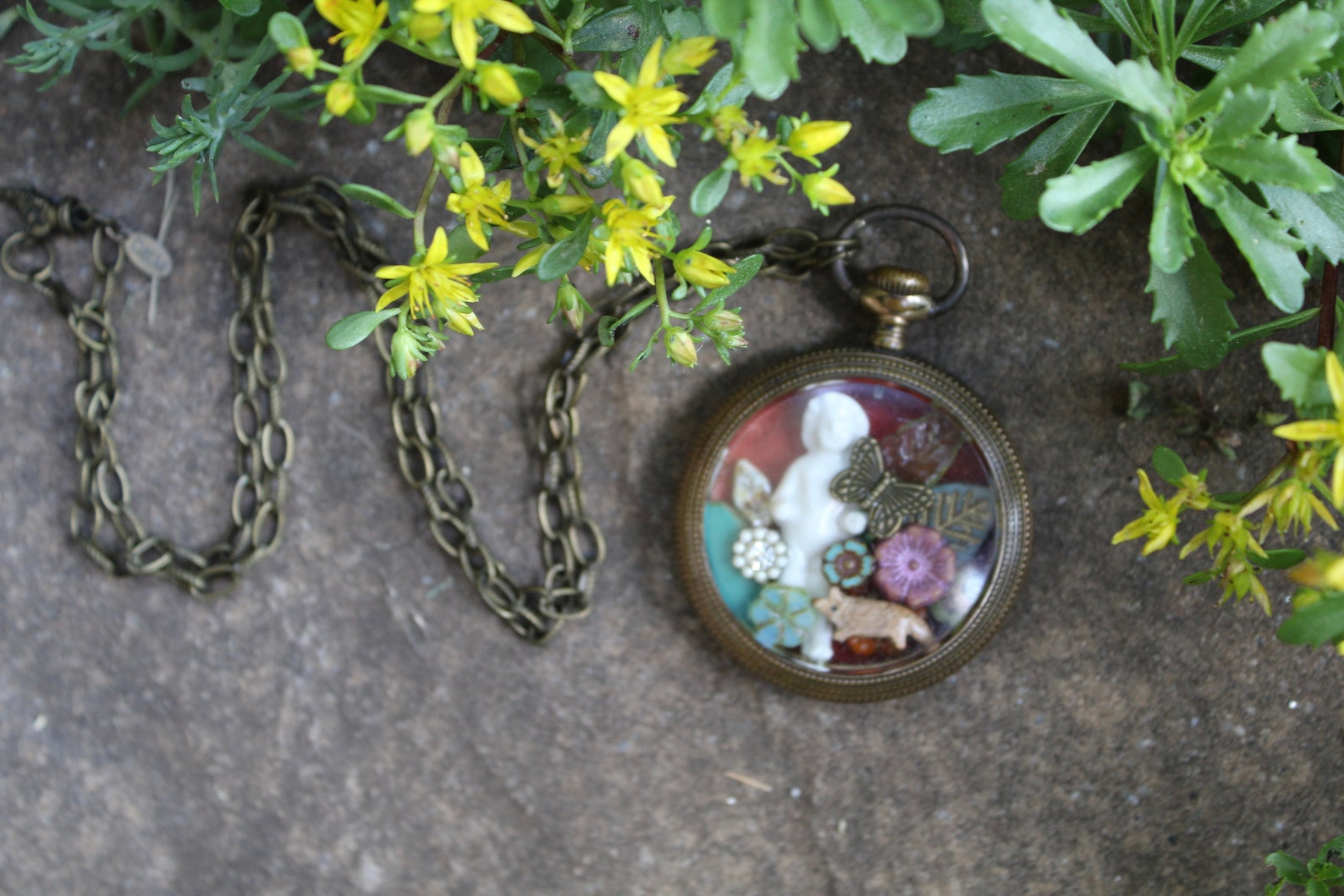 Repurposed Pocket Watch Diorama - Etsy
