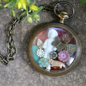 Repurposed Pocket Watch Diorama - Etsy
