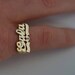 Name Ring 10kword Name Ring Couples Name Rings White Gold - Etsy