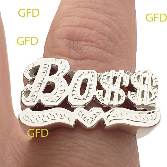 Boss name ring store