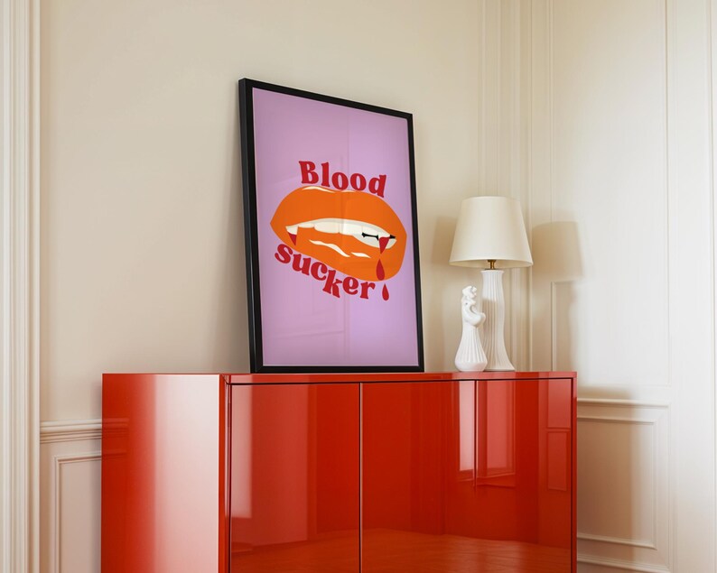 Vampire Olivia Rodrigo Inspired Blood Sucker Lyrics Lips Fangs Guts ...