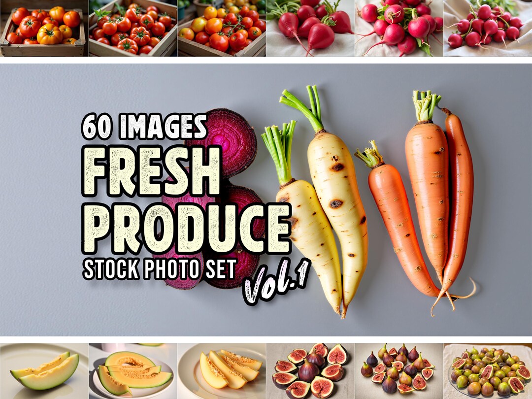 Fresh Produce | Vol. 1 | Stock Photo Set | 60 High Resolution Images ...