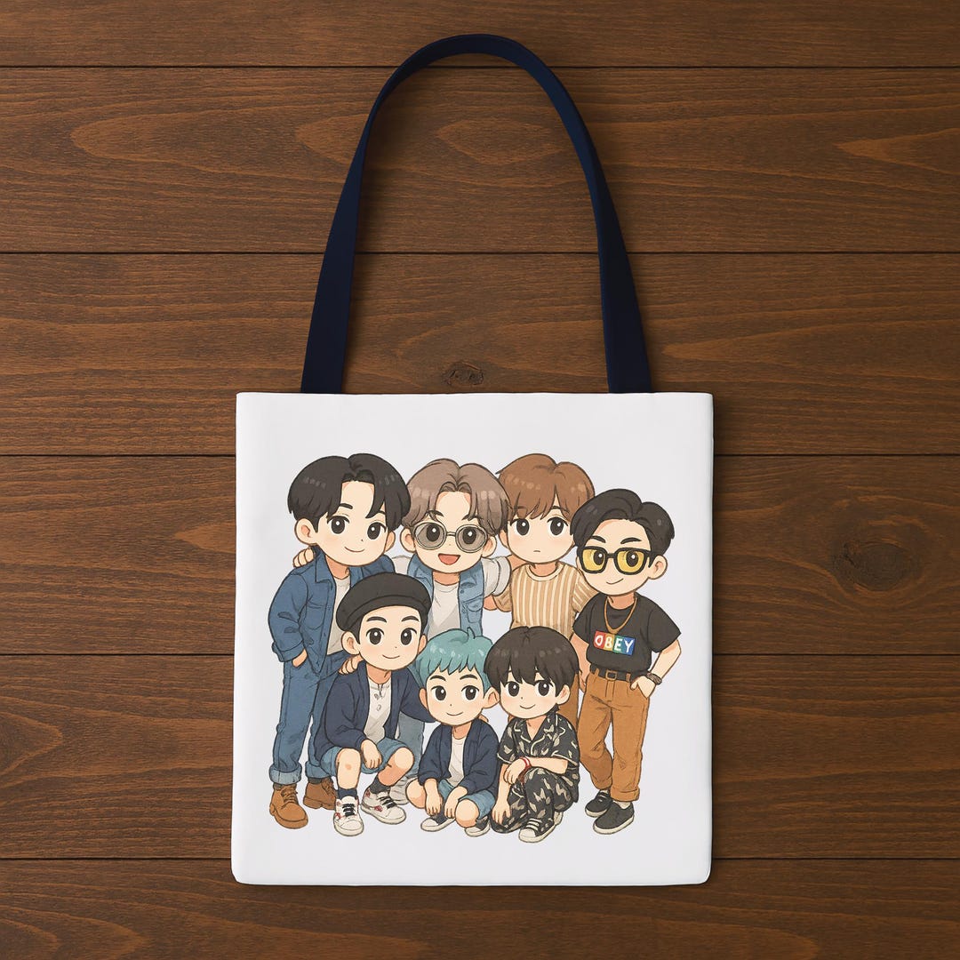 BTS Dynamite Tote Bag, K-pop Fan Merch, RM Jungkook Jimin Jin V Suga J ...