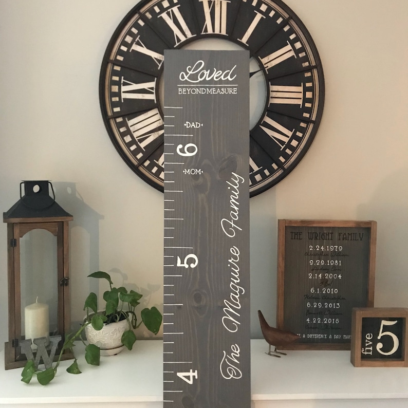 Wood Ruler Growth Chart - Etsy