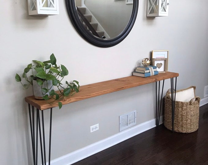 CUSTOM - Wood Console Table - Etsy