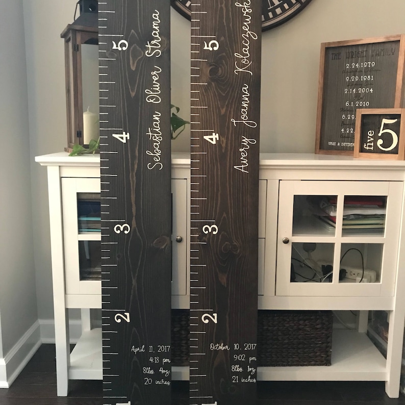 Wood Ruler Growth Chart - Etsy