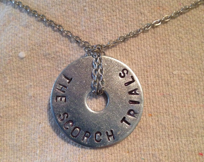 The Maze Runner Hand Stamped Washer Necklace on Chain - Etsy