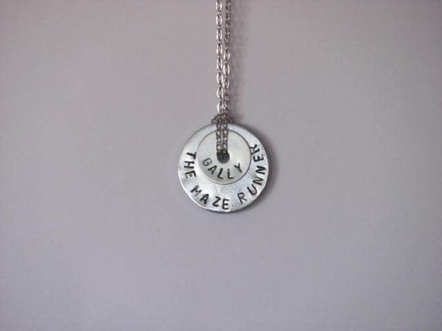 The Maze Runner Hand Stamped Washer Necklace on Chain - "the Maze ...