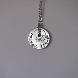 The Maze Runner Hand Stamped Washer Necklace on Chain - "the Maze ...