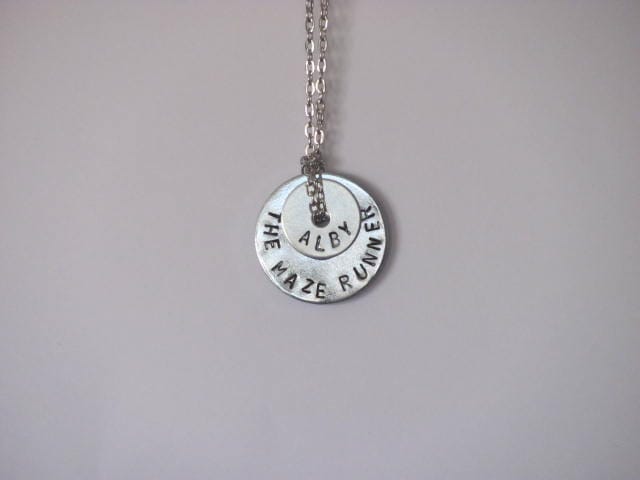 The Maze Runner Hand Stamped Washer Necklace on Chain the Maze Runner ...