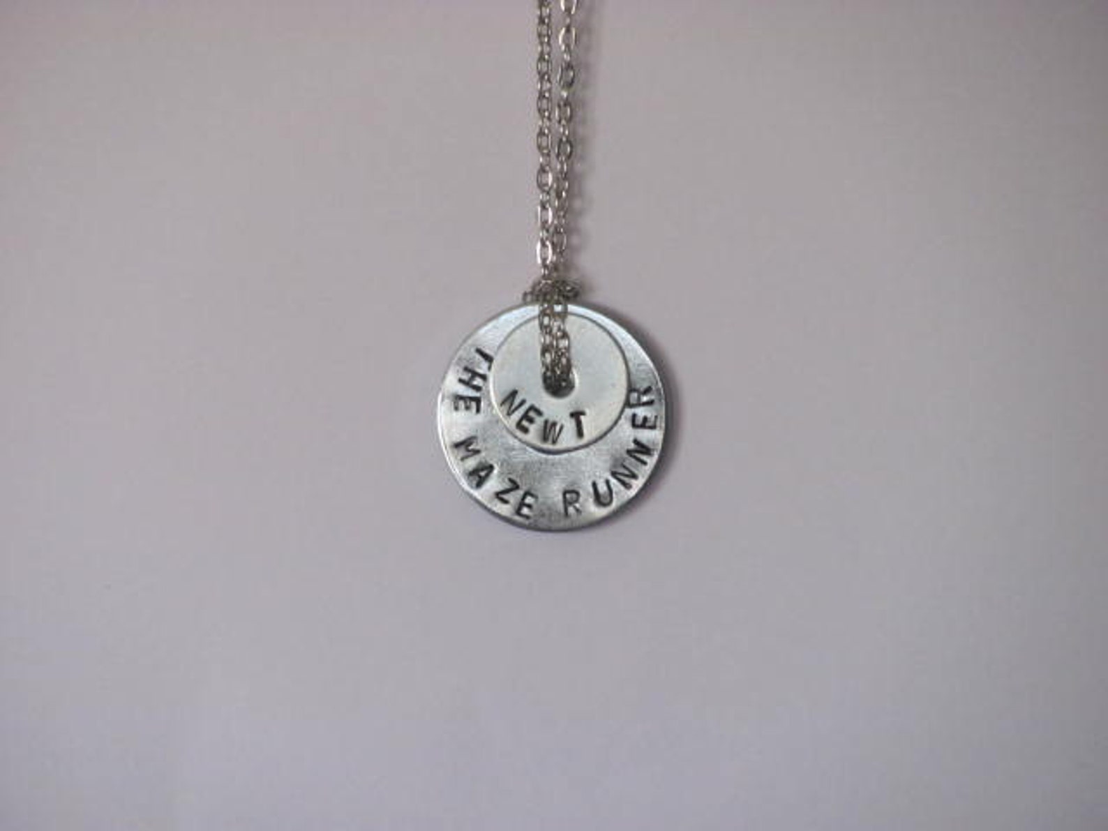 The Maze Runner Hand Stamped Washer Necklace on Chain - "the Maze ...