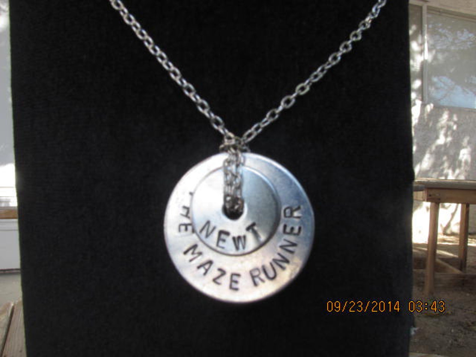 The Maze Runner Hand Stamped Washer Necklace on Chain - "the Maze ...