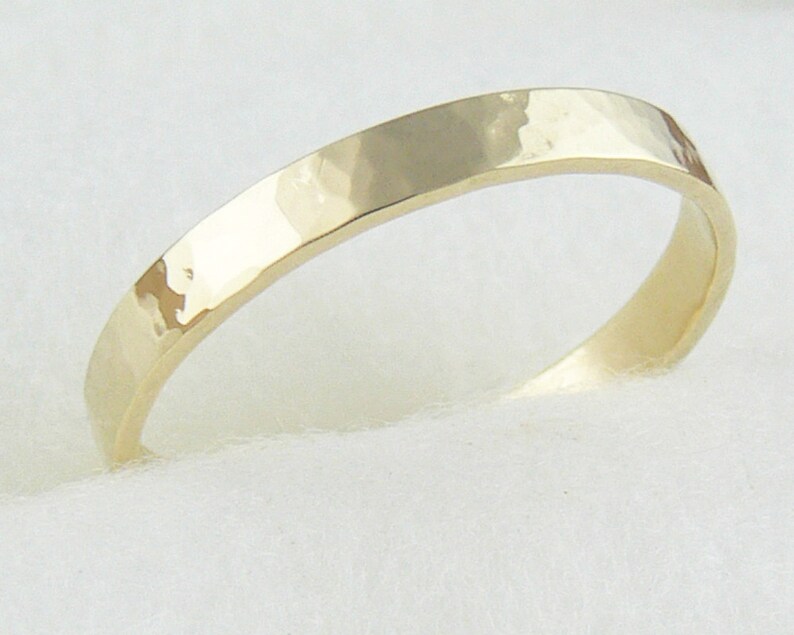 9k Gold Ring Solid Yellow Gold Band Ladies or Mens Wedding Ring ...