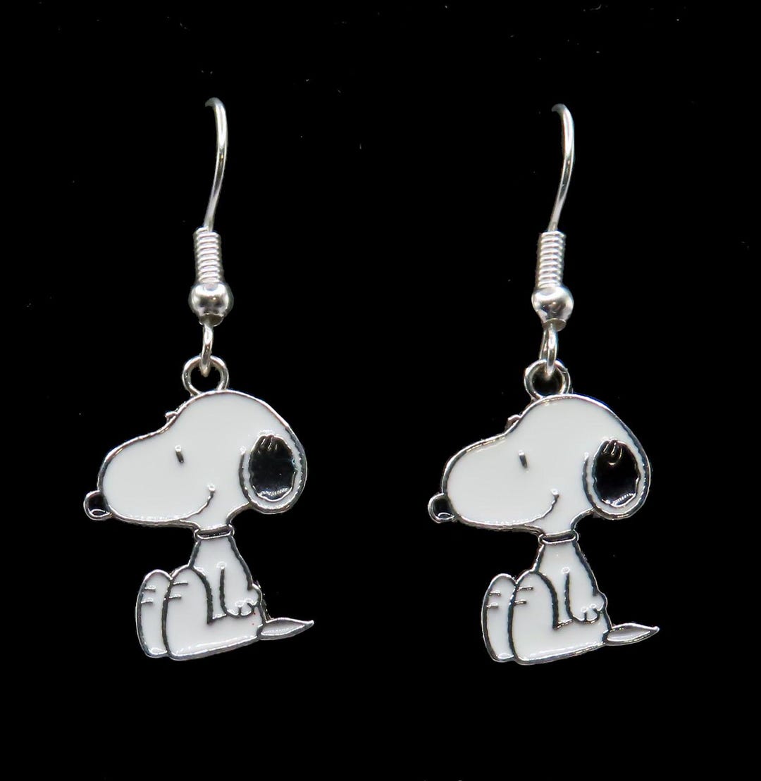 Snoopy Dangly Earrings: Officially Licensed Peanuts Charms - Etsy