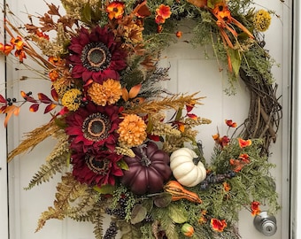 Large Door Wreath - Etsy
