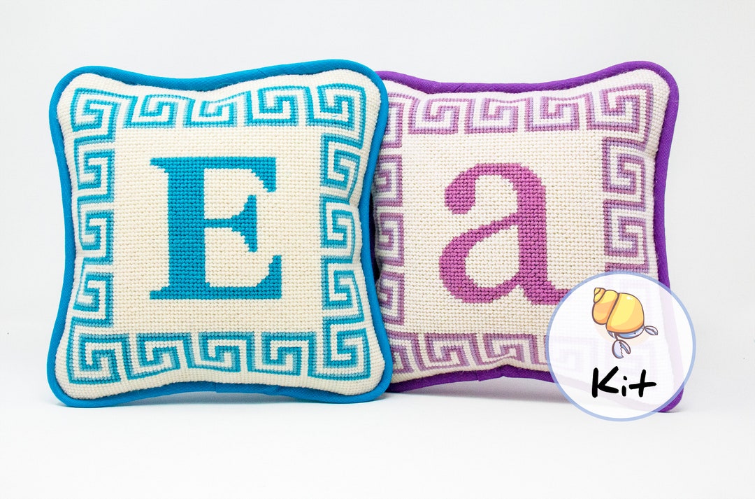 Letter Initial Needlepoint Kit Custom Small Size Beginner - Etsy