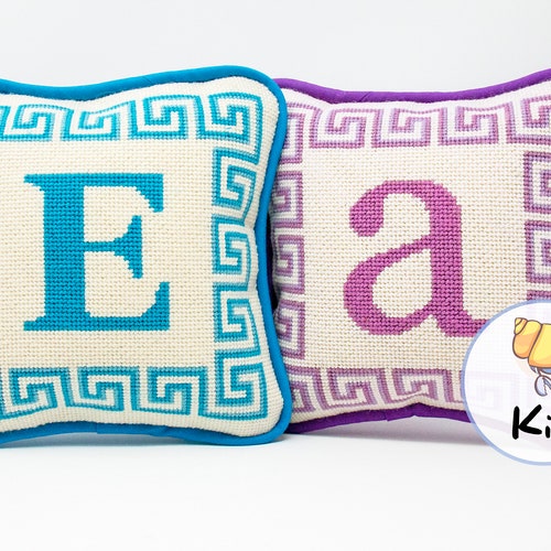 Initial Custom Needlepoint Kits Small Size Beginner - Etsy