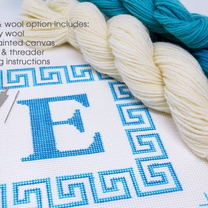 Letter Initial Needlepoint Kit, Custom Small Size Beginner Needlepoint ...