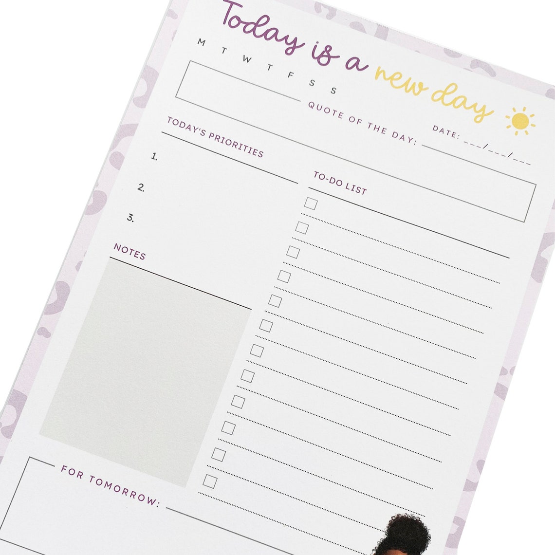 Daily Priority Planner Notepad Undated Organiser Desk Pad - Etsy