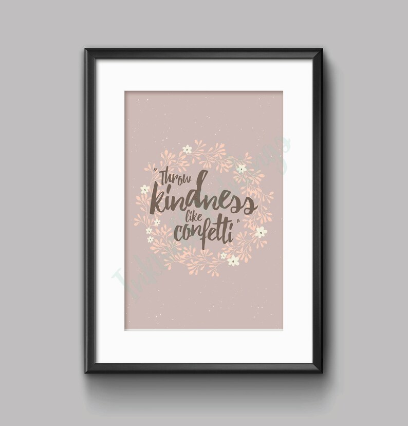 Throw Kindness Like Confetti - Etsy