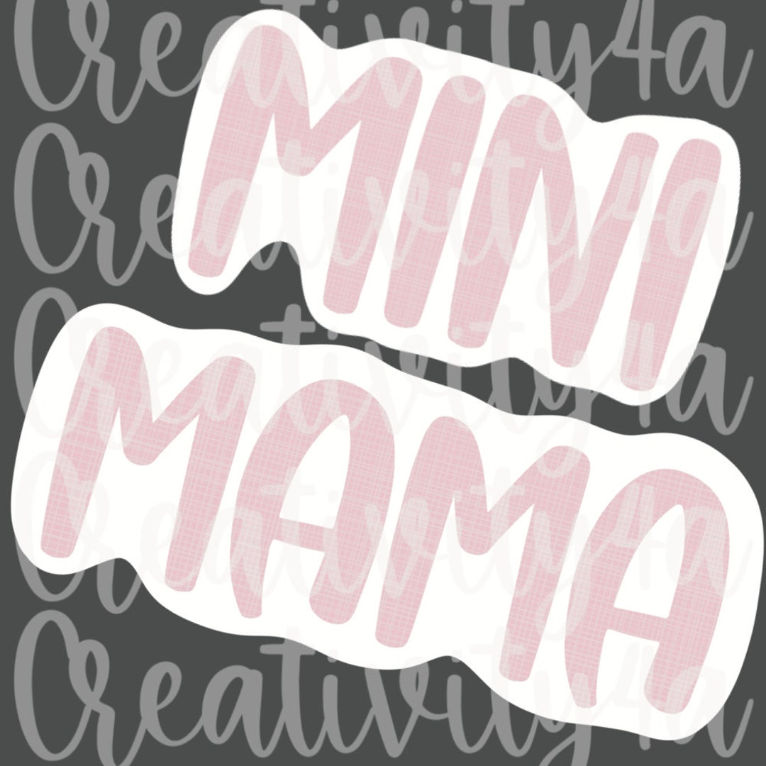 Fall Png, Pink Plaid Png, Text Png, Mama and Mini, Sublimation Png ...