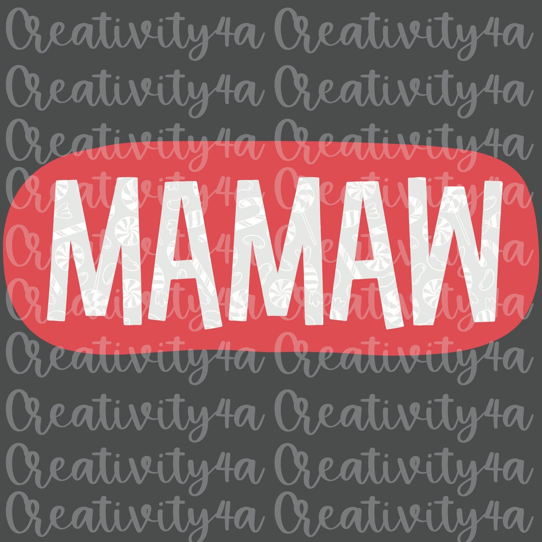 Winter Png, Christmas Png, White Peppermint Png, Text Png, Mamaw ...