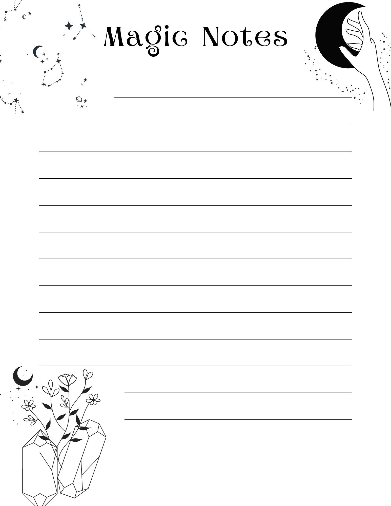 Magic Notes Pages Printable - Etsy