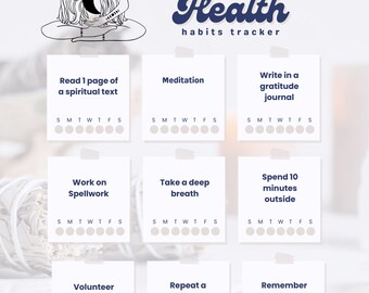 Printable Habit Tracker Spiritual Astrology Zodiac With Moon Phases - Etsy
