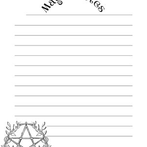 Magic Notes Pages Printable - Etsy