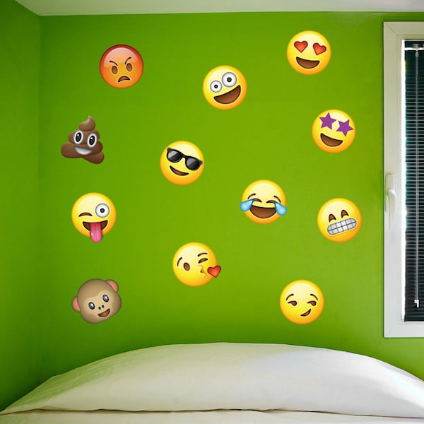 Emoji Wall Decal - Etsy