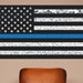 Thin Blue Line American Flag Distorted Wall Decal Sticker - 0453 - Etsy