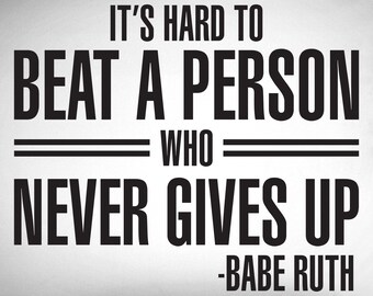 Babe Ruth Wall Decal - Etsy