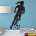 Girls Soccer Wall Decal - 0292- No Name - Dribbling - Ladies Soccer ...