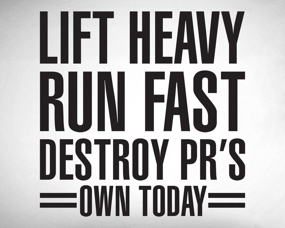 Personal Records Wall Decal - 0384 - Home Decor - Wall Decor - Crossfit ...