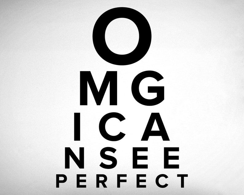 OMG I Can See Perfect Wall Decal 0516 Eye Doctor Office - Etsy