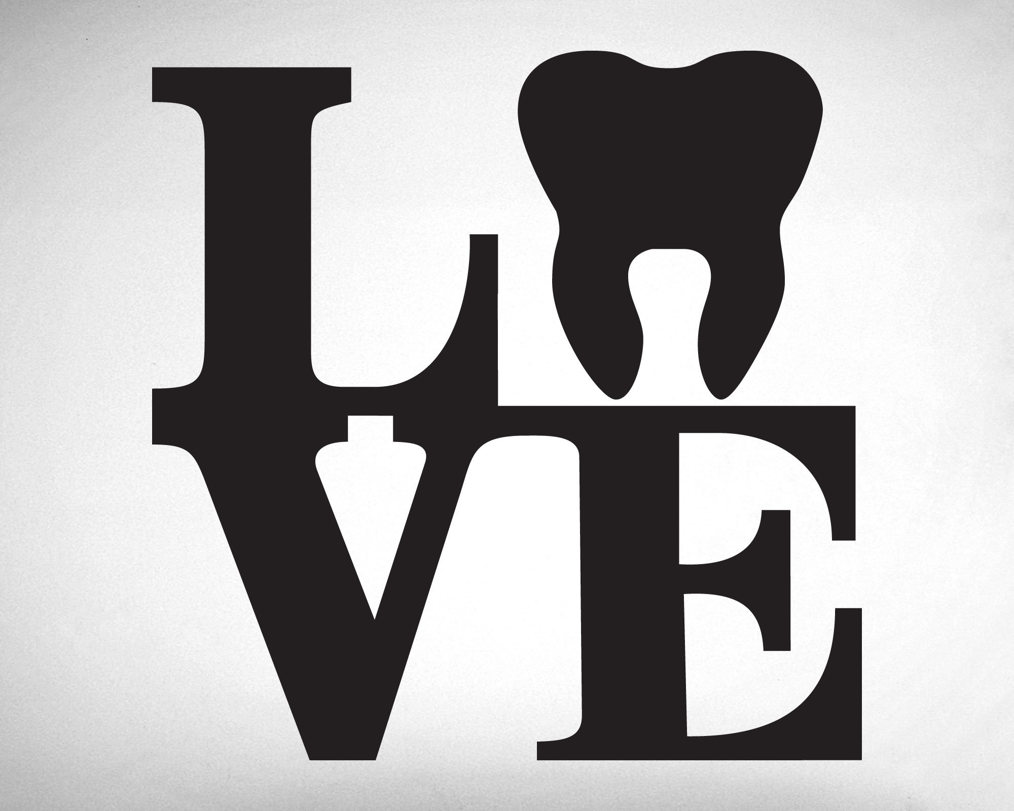 Love Tooth 0348 Dental Office Wall Decal - Etsy