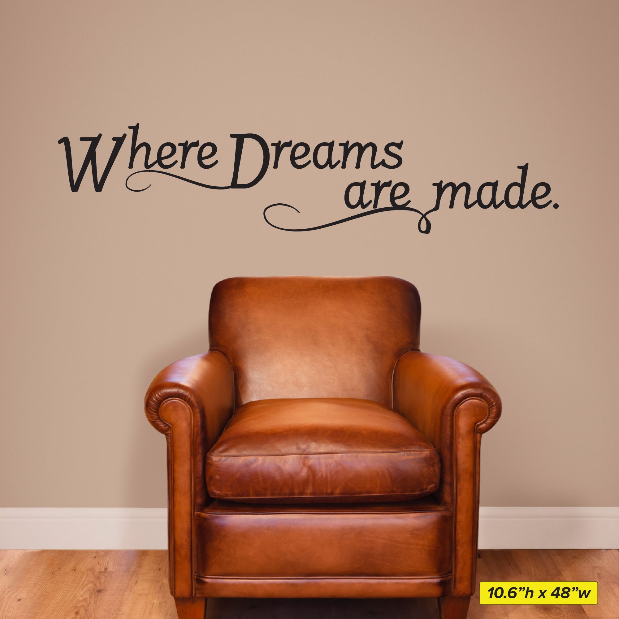 Where Dreams Are Made 0113 - Bedroom Wall Graphic - Dream Wall Decals ...