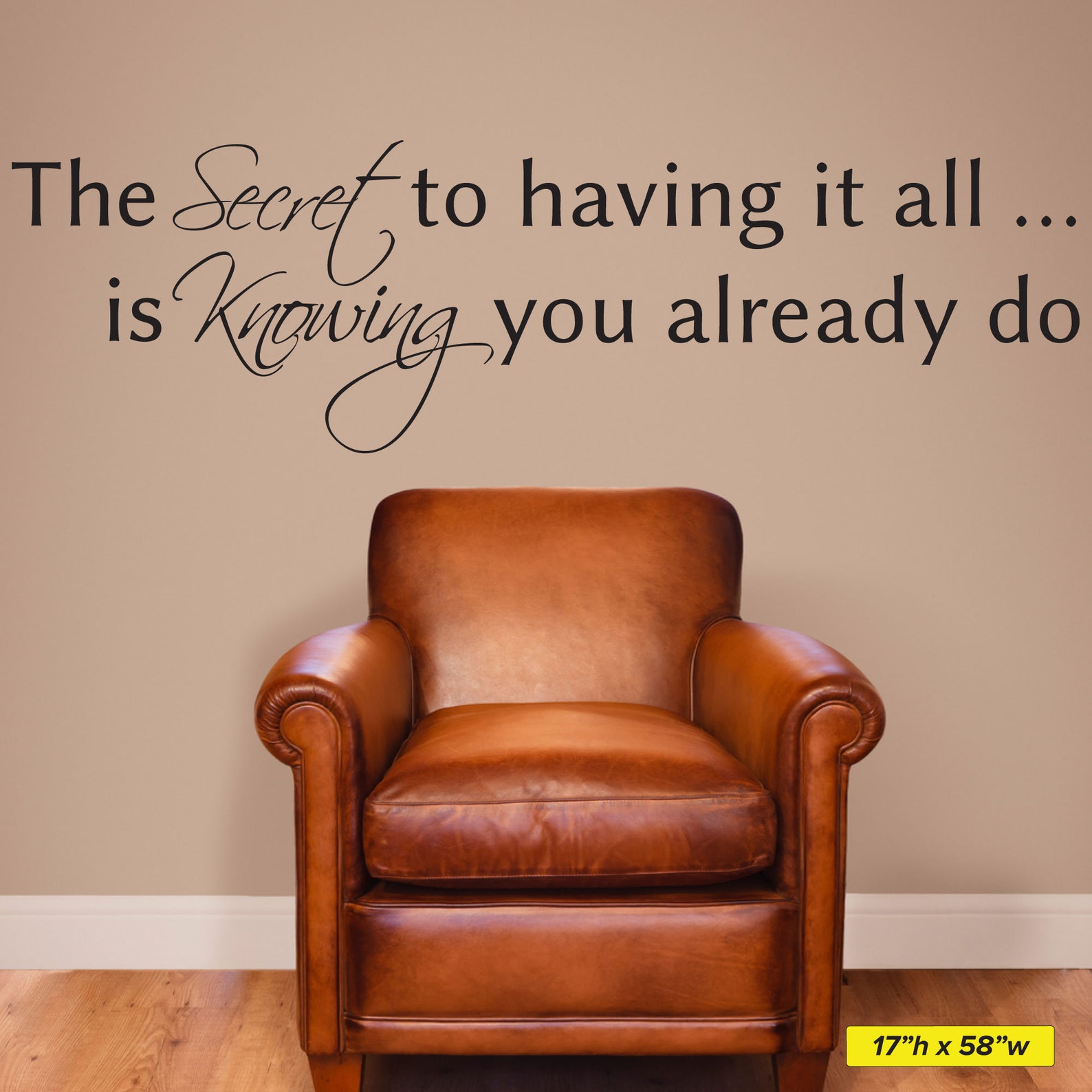 The Secret to Having It All is Knowing You Already Do. 0206 - Etsy