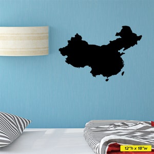 China Sticker - 0422 - Chinese Map - Country Decal - Geography - 中国 ...