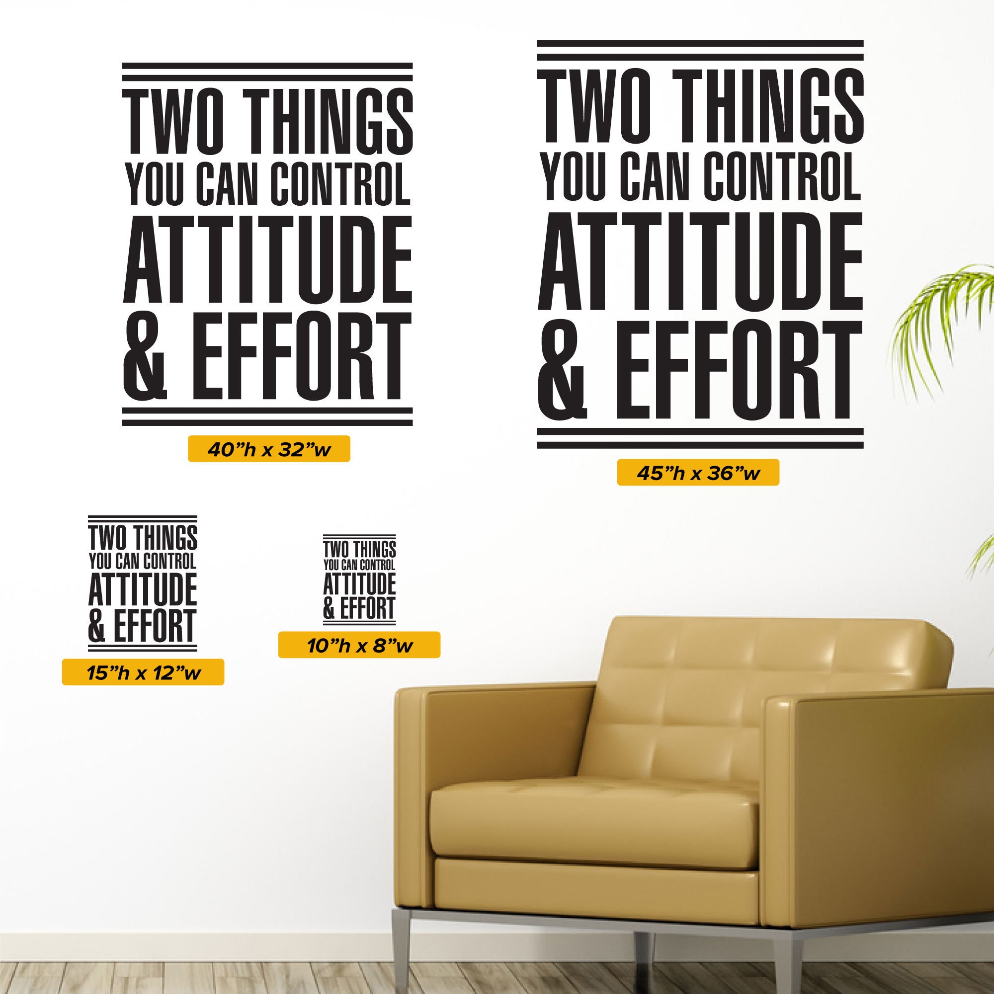 Two Things You Can Control Attitude & Effort 0385 Home - Etsy